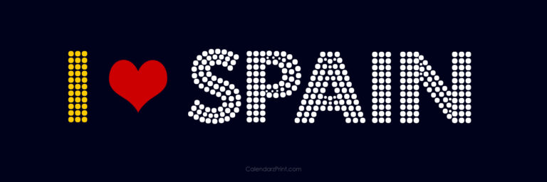 Twitter Header: I Love Spain – CalendarzPrint | Free Calendars ...