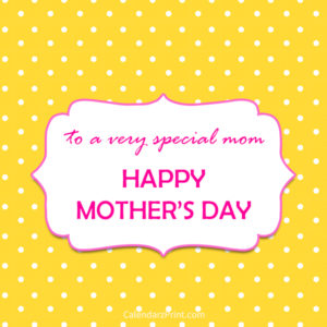 Mother’s Day Cards – Printable, Free – Yellow Polka Dots ...