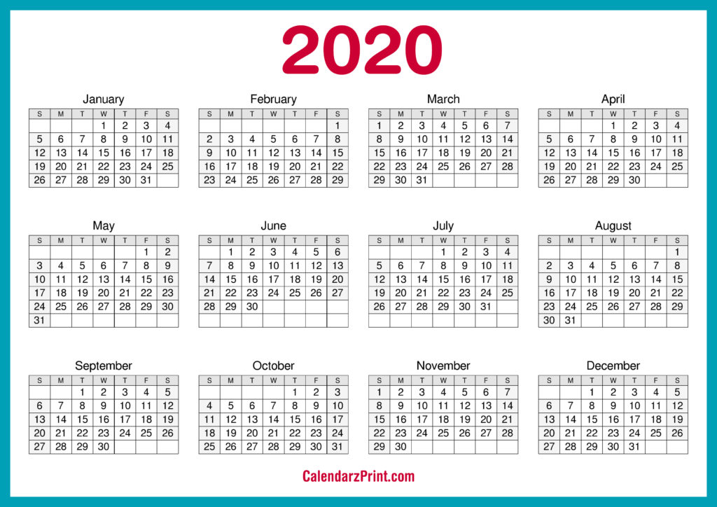 High Resolution Calendars Sunday Start – CalendarzPrint | Free ...